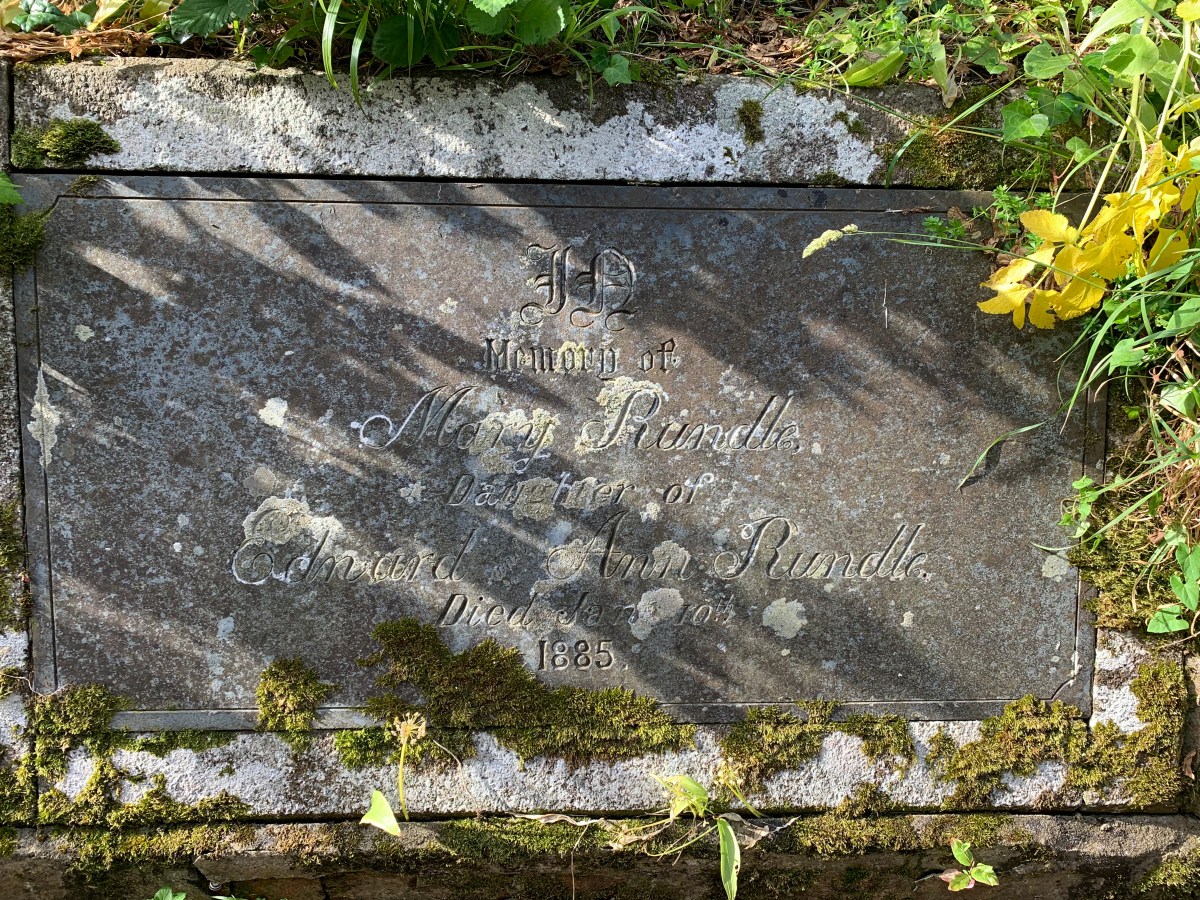 Mary Rundle 1885 – Talland Church Headstones