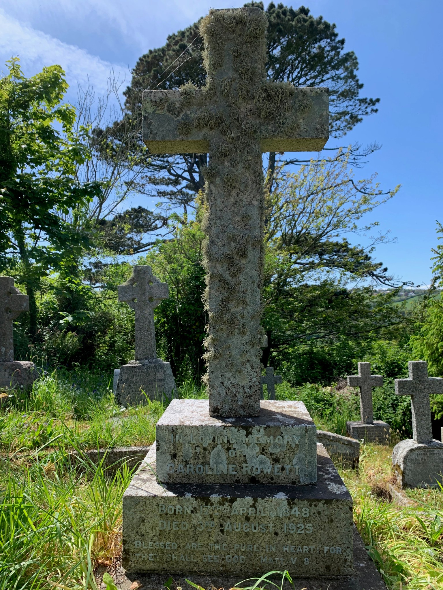 Caroline Rowett 1848-1925 – Talland Church Headstones