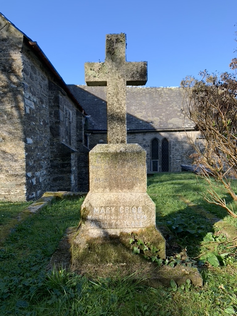 Eliza Grigg 1853-1858 – Talland Church Headstones