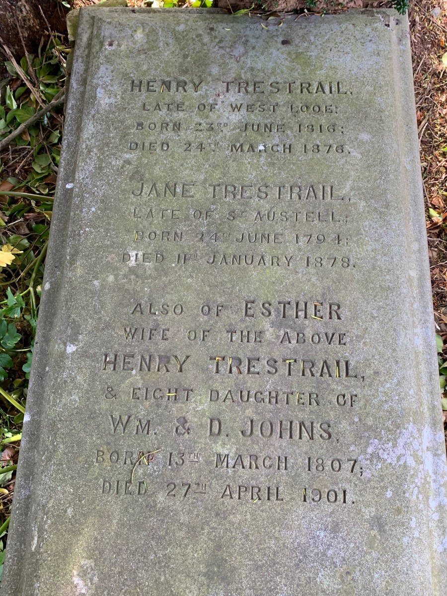 Henry Trestrail 1816-1876 – Talland Church Headstones