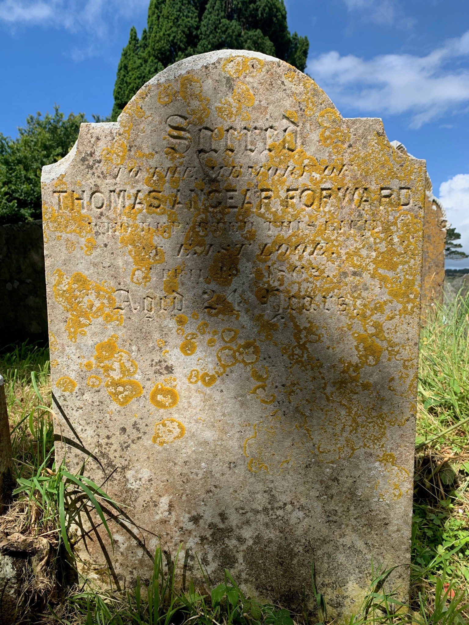 Thomas Angear Forward 1838-1862 – Talland Church Headstones