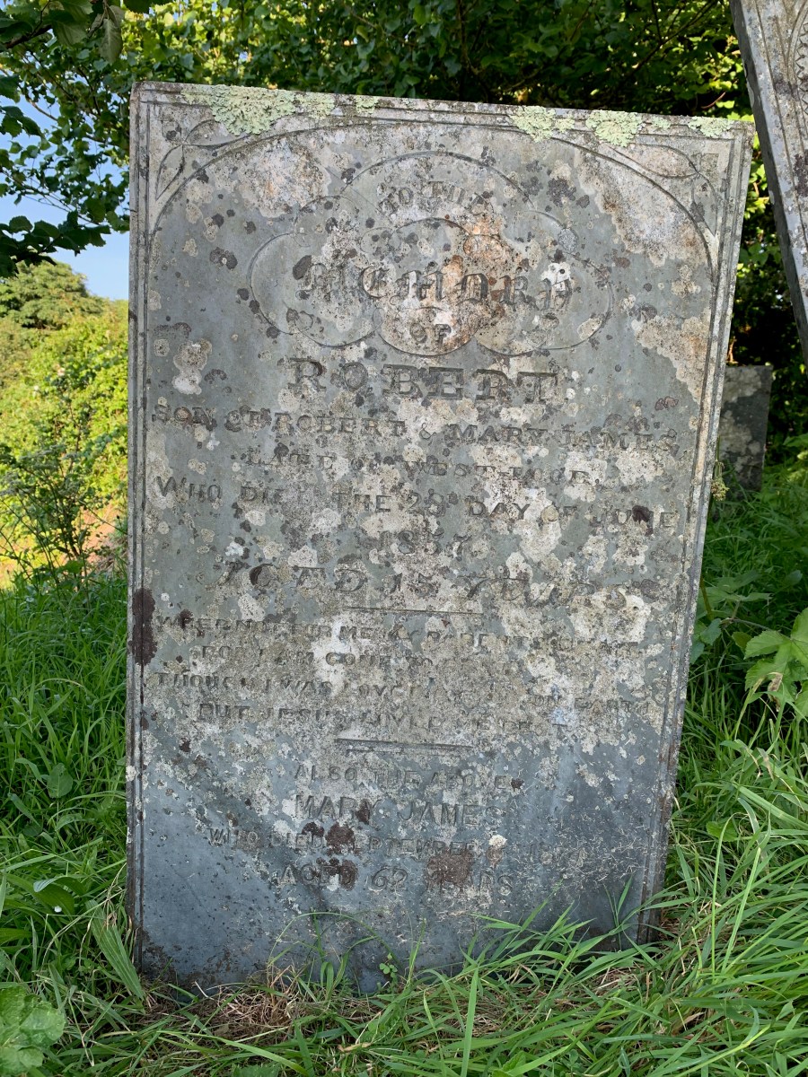 Robert James 1842-1857 – Talland Church Headstones